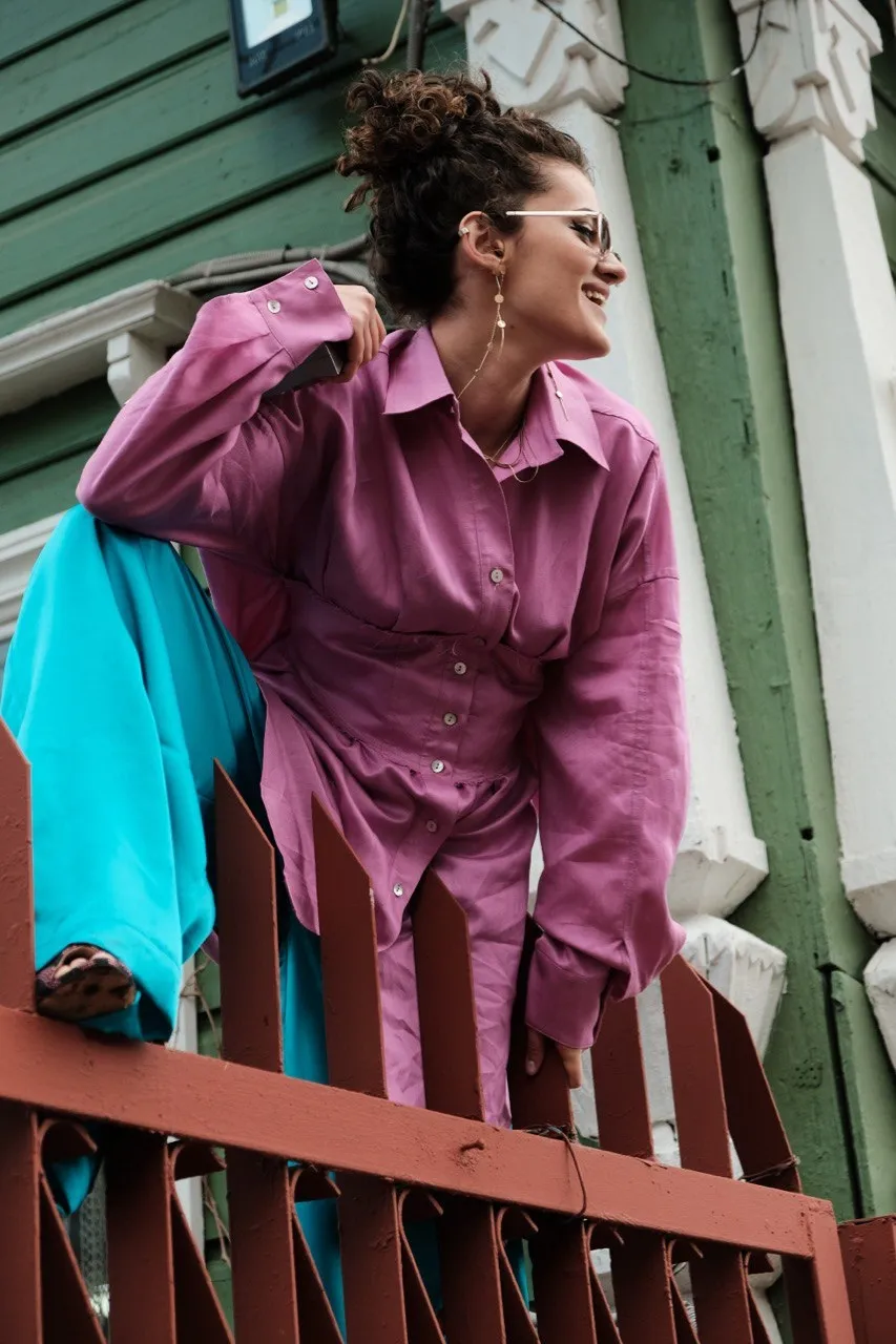 Платье-рубашка с корсетом российского бренда – купить в «336 и Одна»